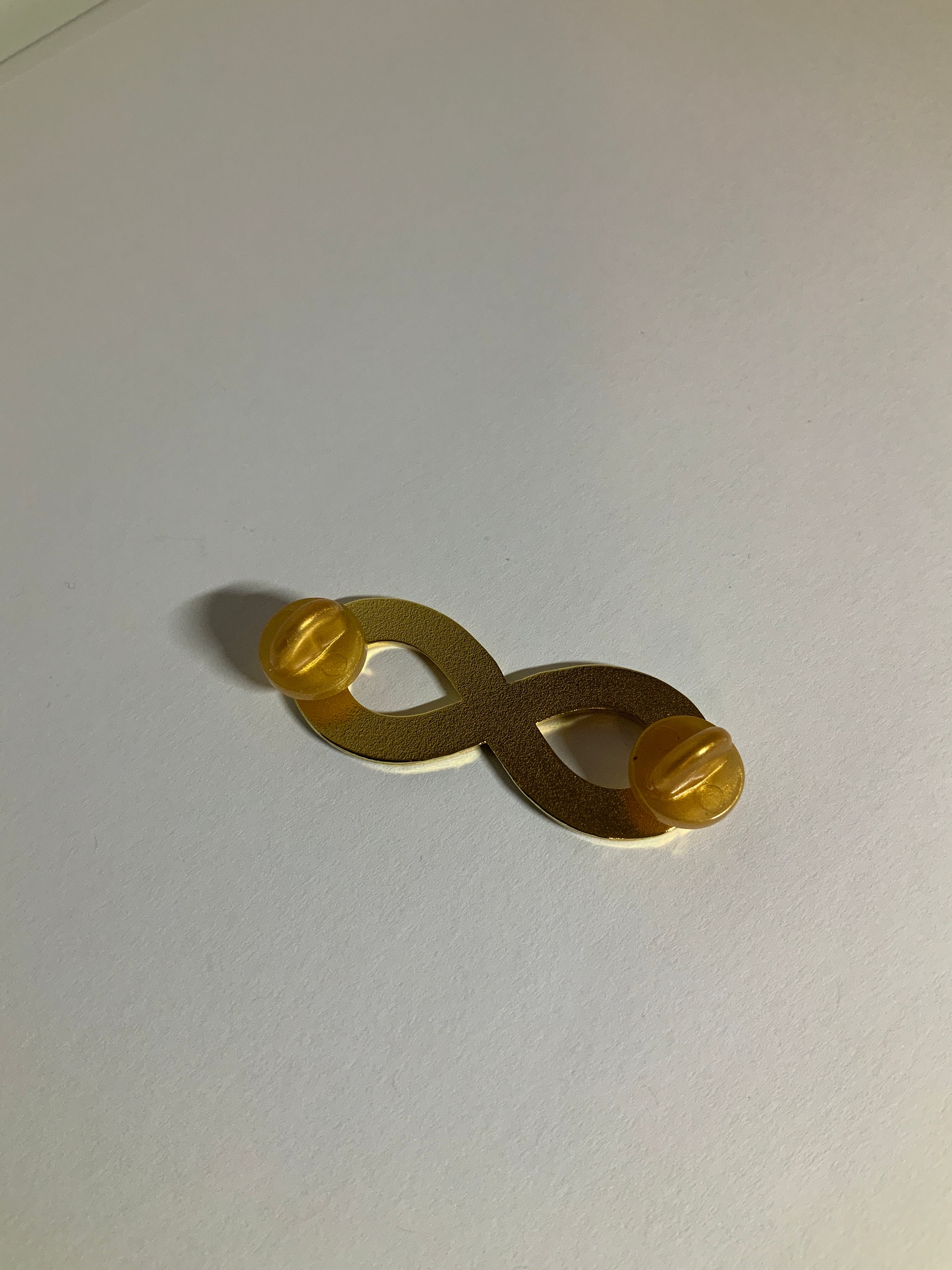 Gold Infinity Infinite Lemniscate 1.5 Inch Infinity Gold Enamel Pin ...