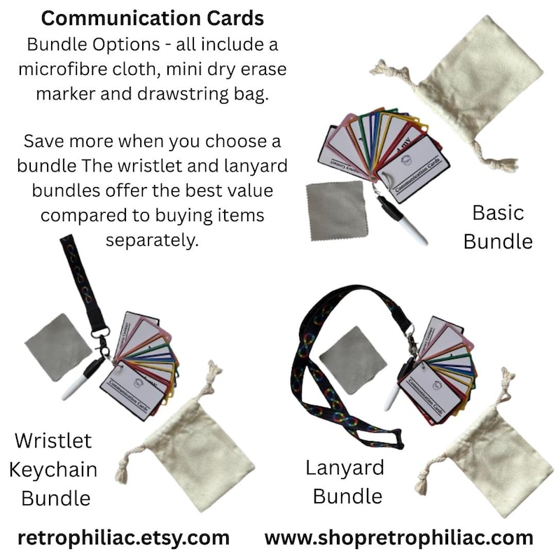 Autism and Non-speaking Communication Cards – 25 Double-sided PVC Cards ...