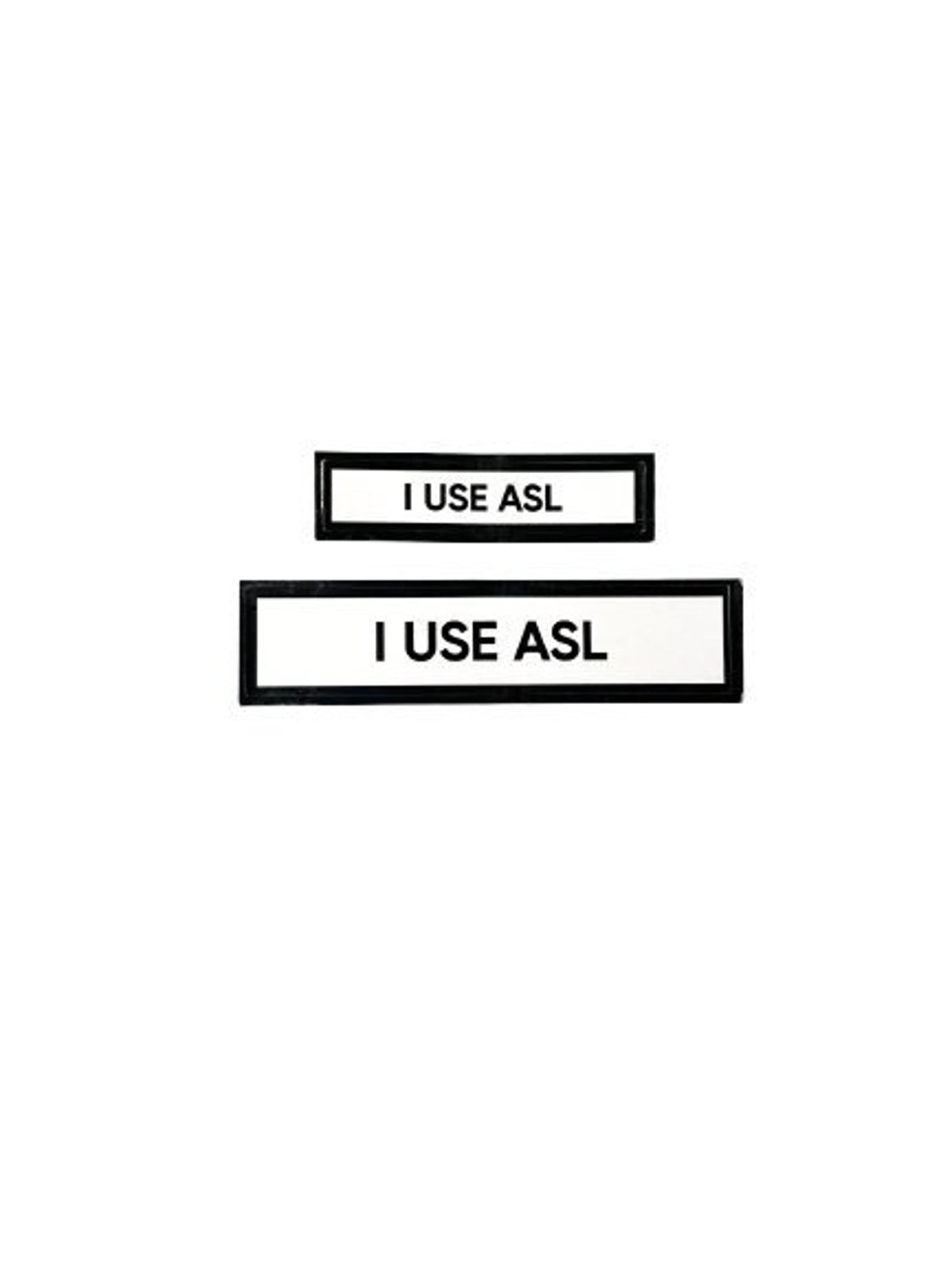 I Use ASL Communication Stickers Set of 2 - Etsy