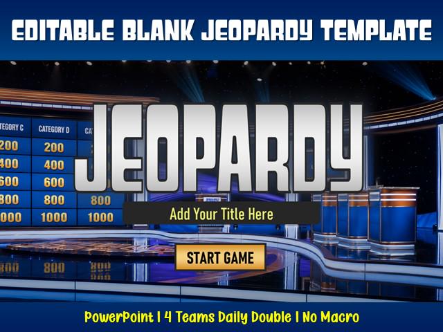 Editable Jeopardy Template Powerpoint, Game Show Board, Scoreboard ...