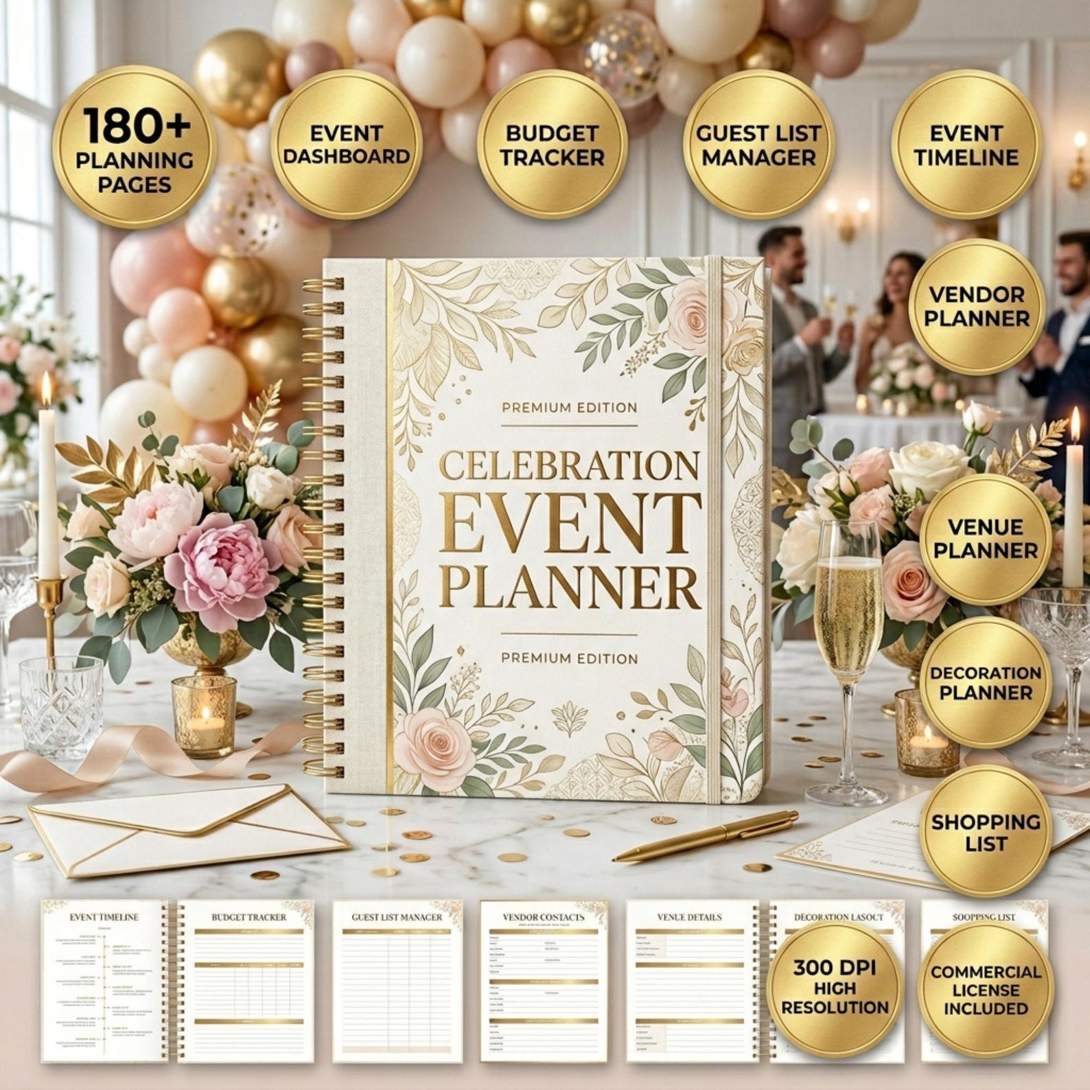 Celebration Event Planner | Party Organizer, Checklist, Budget, Guest ...