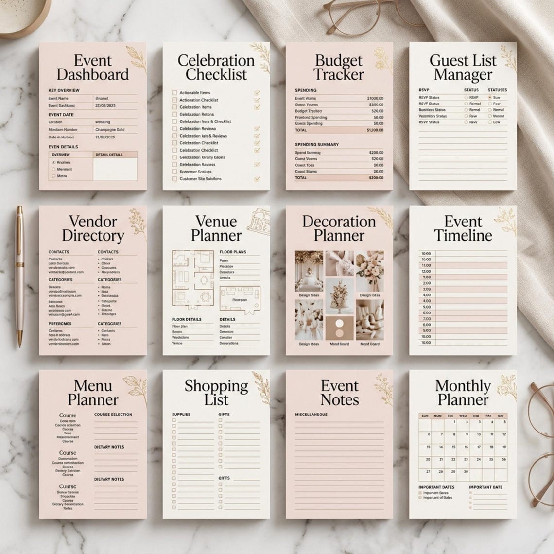 Celebration Event Planner | Party Organizer, Checklist, Budget, Guest ...