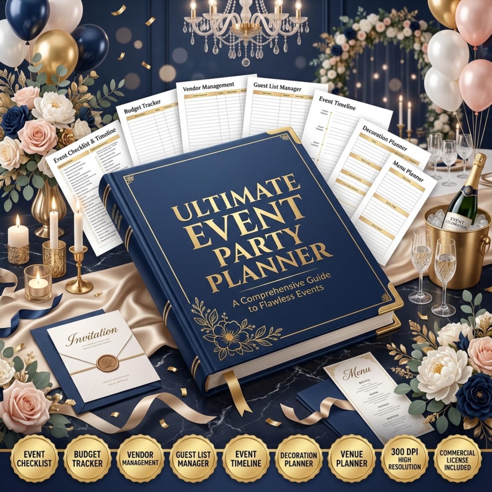 Ultimate Event Planner | Checklist, Budget, Guest List, Timeline - Etsy