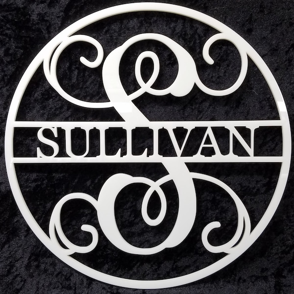 Monogram Door Hanger - Etsy