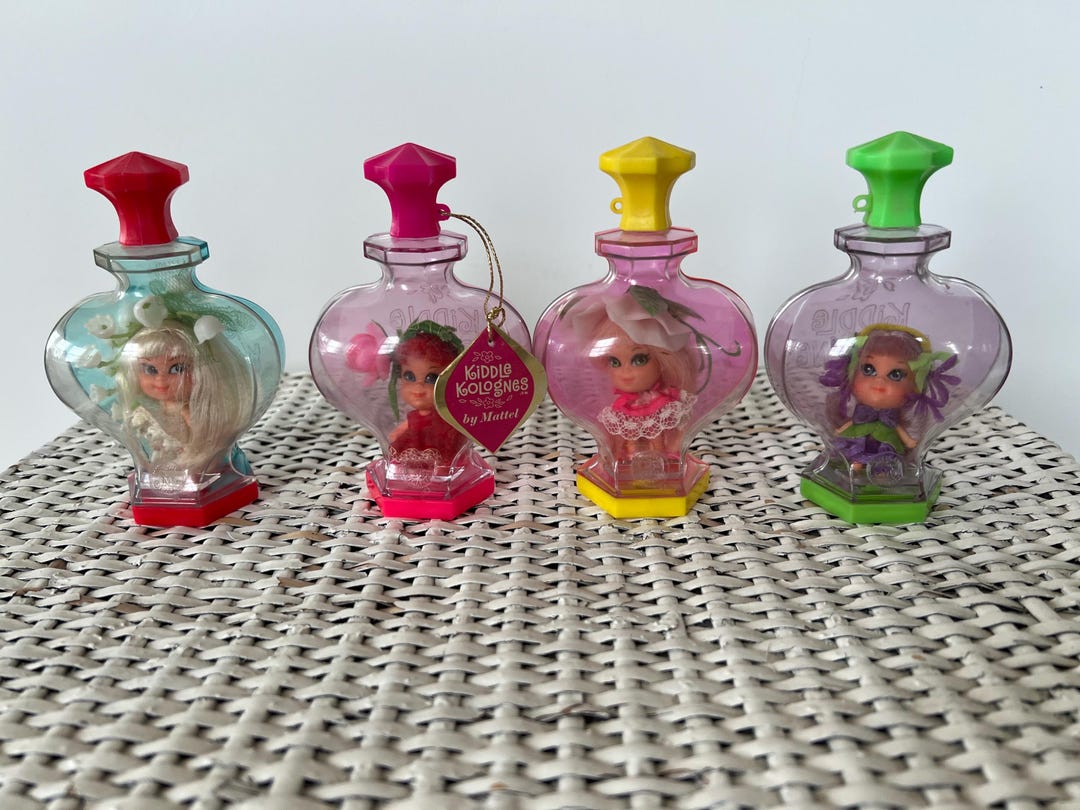 Vintage Little Kiddles Kolognes Dolls 1960s Apple Blossom Lily of the ...