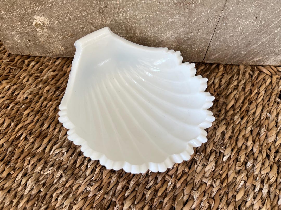 Vintage Milkglass Dish Opal Glass Shell Dish Westmorland Fenton Antique ...