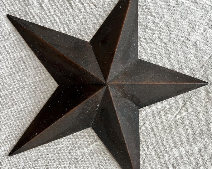 Vintage Tree Topper Star Copper Bronze 12" - Etsy