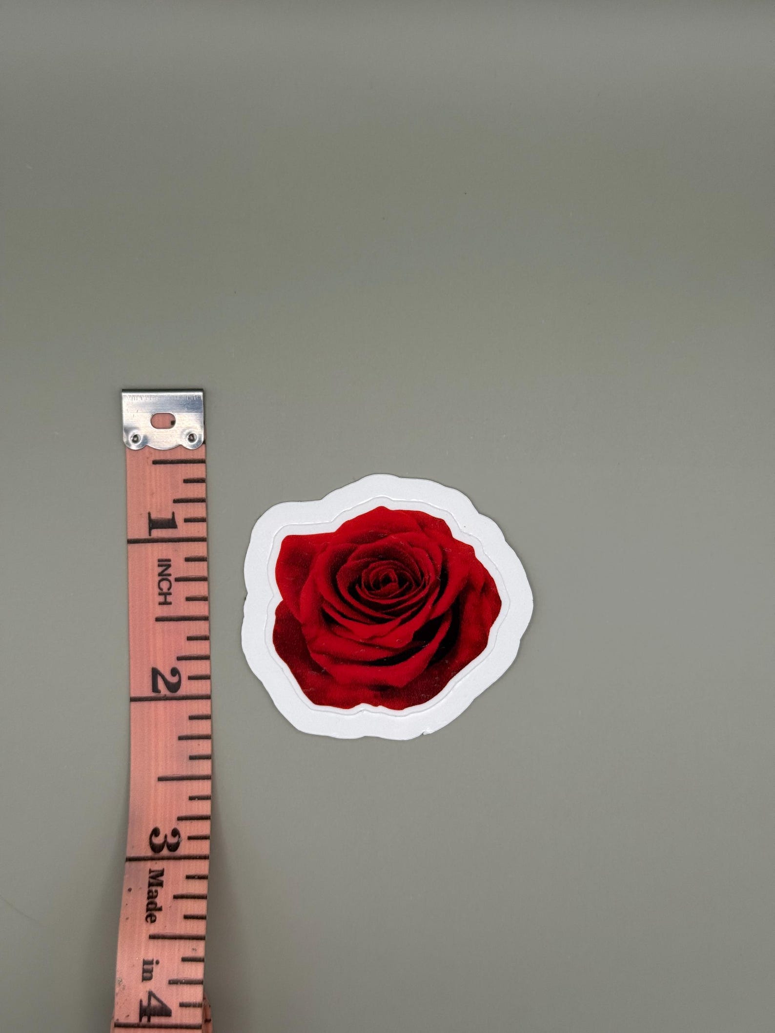 Red Rose Die Cut Sticker, Romantic Floral Planner Decal, Laptop Water ...