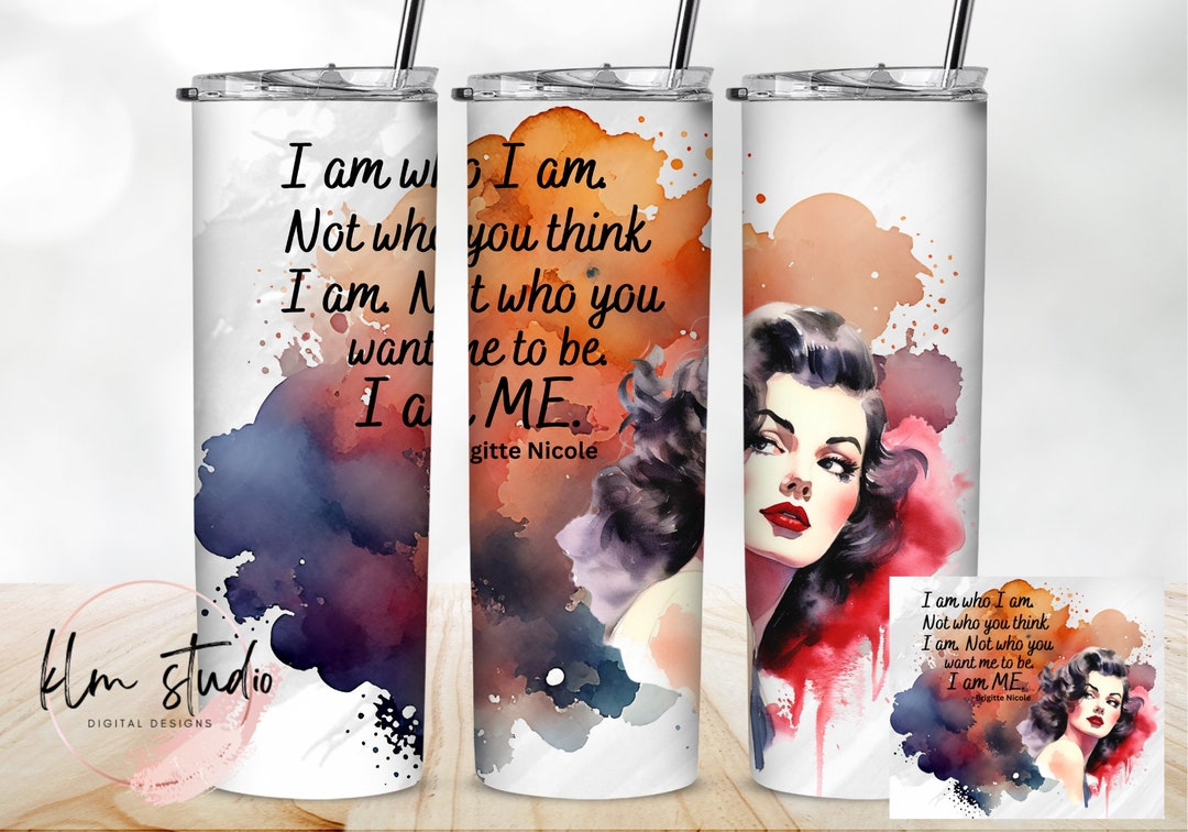I Am Who I Am Skinny Tumbler Wrap - Etsy