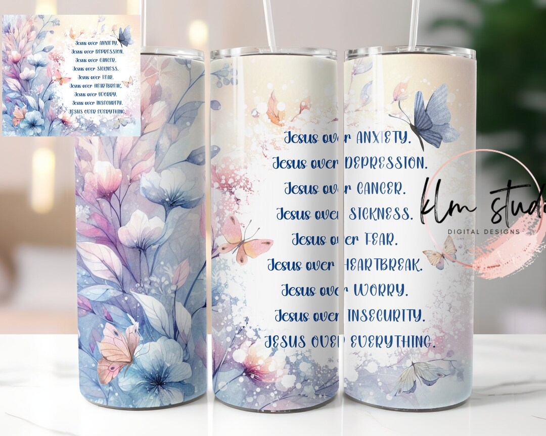 Jesus Over Everything, Skinny Tumbler Wrap - Etsy