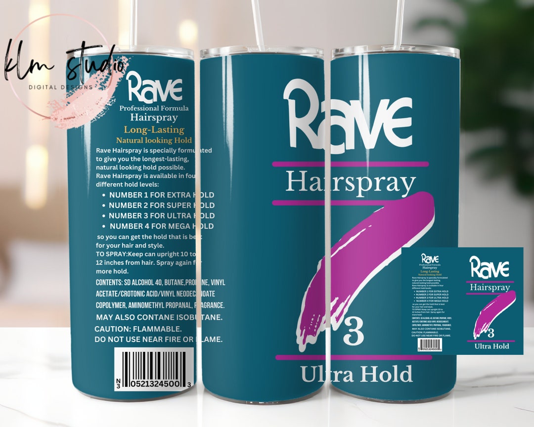 Retro Rave Hairspray 80's, Skinny Tumbler Wrap - Etsy