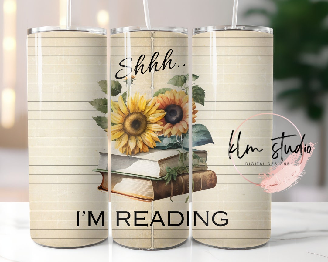 Shhh... I'm Reading Skinny Tumbler Wrap - Etsy