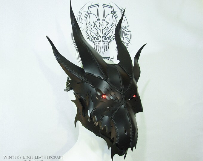 Dragon V3 Mask With Moving Jaw and Glowing Eyes! Completely Handmade ...