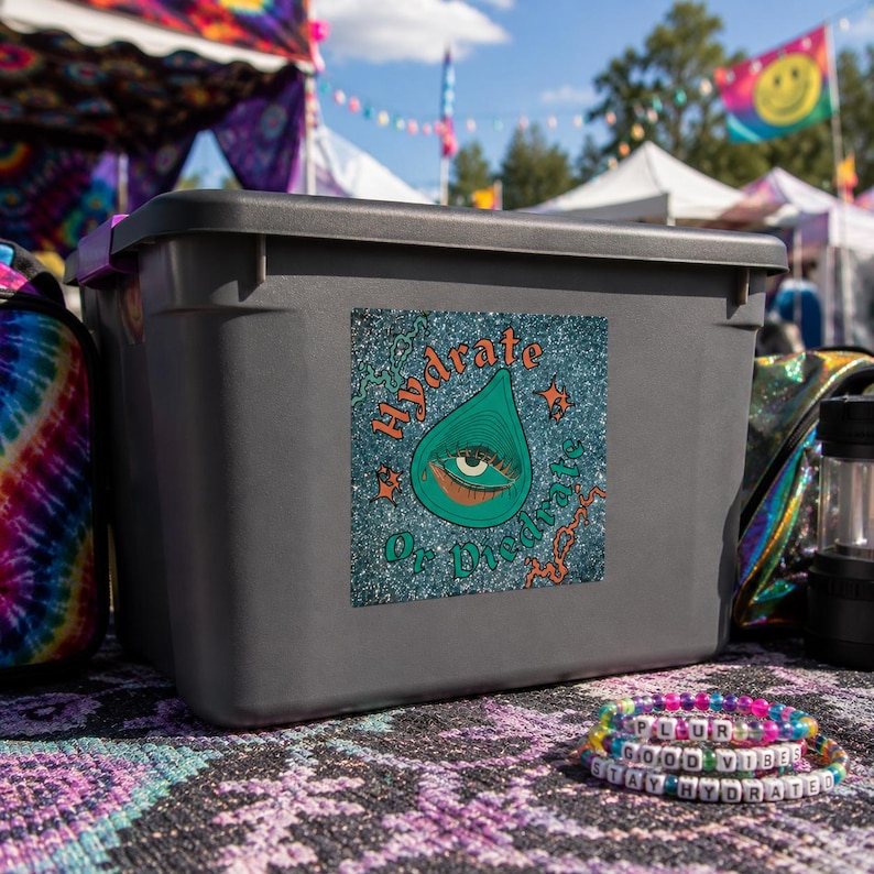 Hydrate or Diedrate Sticker | Funny Rave Sticker | EDM Festival ...