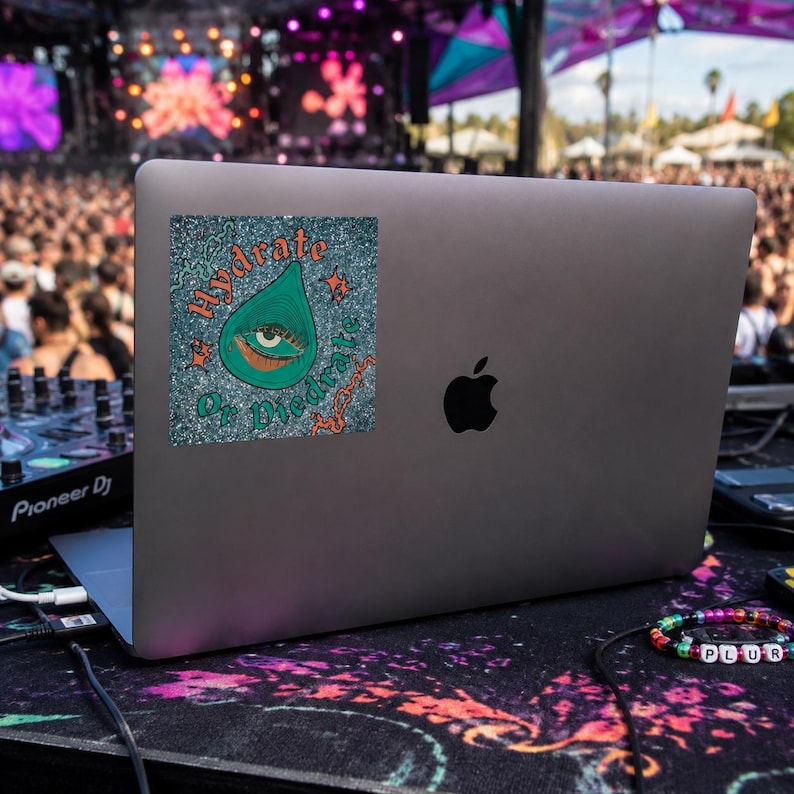 Hydrate or Diedrate Sticker | Funny Rave Sticker | EDM Festival ...