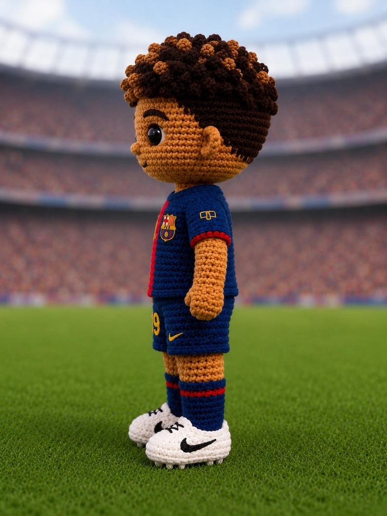 Lamine Yamal Crochet Pattern PDF Amigurumi Soccer Player Pattern ...