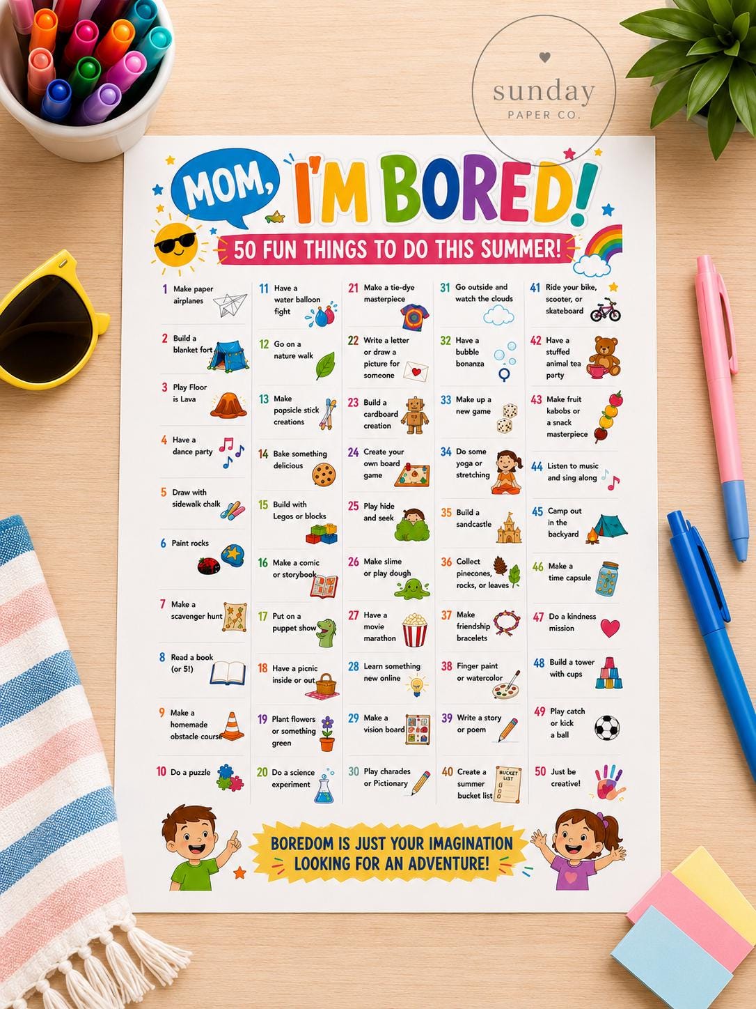 Summer Printable Bundle for Kids - Etsy