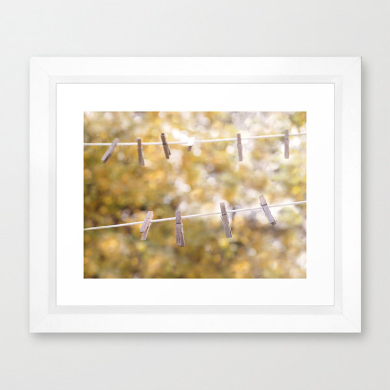 Clothesline and Clothespins Laundry Print, Art for Your Laundry Room ...