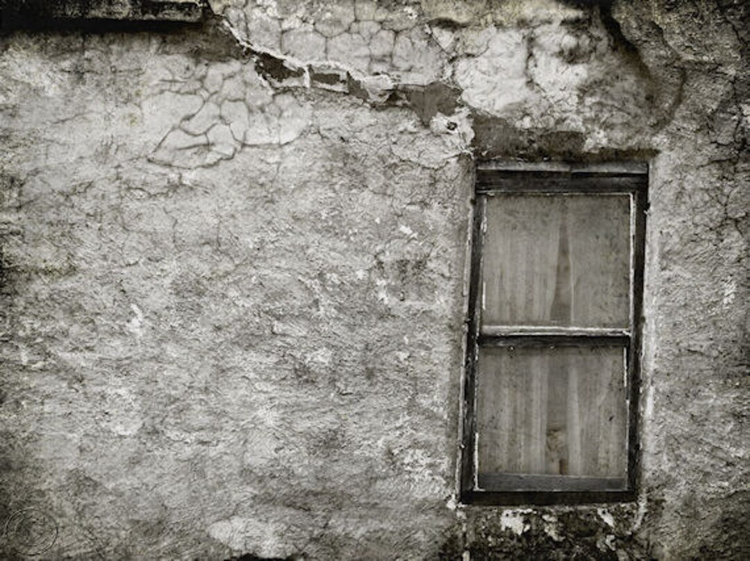 Girl in Old Window Mysterious Print, Haunted, Dark Mysterious, Surreal ...