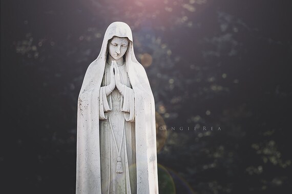 Mother Mary Catholic Wall Art Religious Home and Office | Etsy