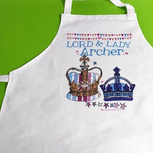 Personalised Lord and Lady Apron - Etsy