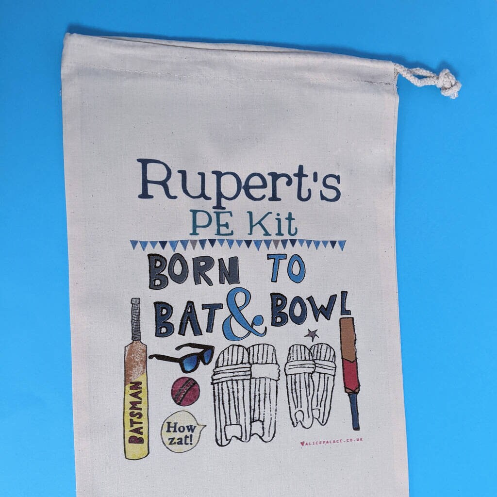 Personalised Cricket Kit Bag - Etsy