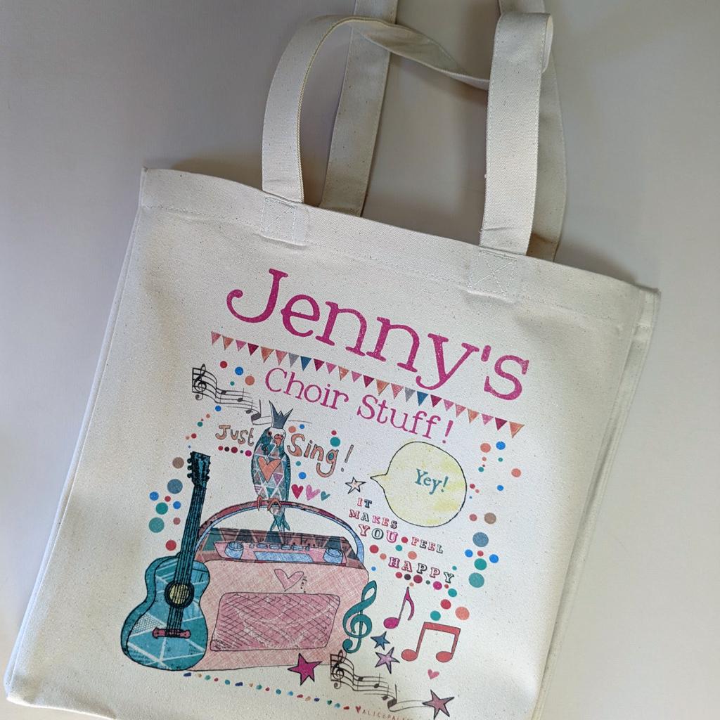 Personalised Music Bag, Violin, Piano, Guitar, Flute, Cello, Ukulele ...