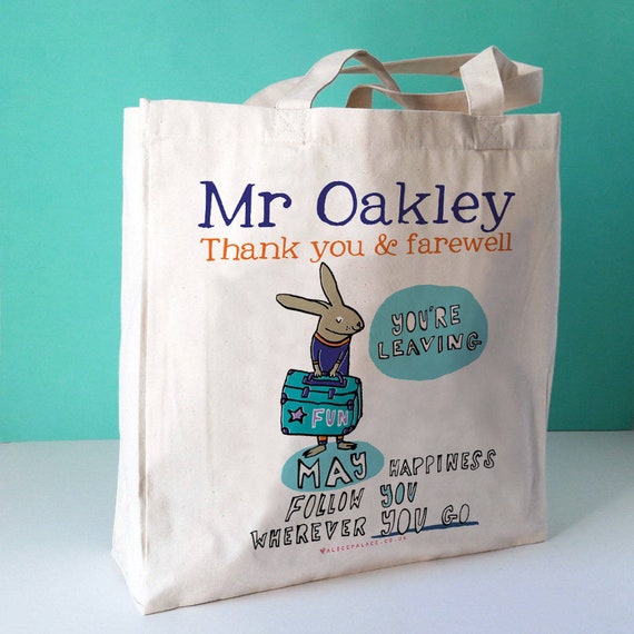 Personalised Leaving Bag Goodbye We'll Miss You | Etsy