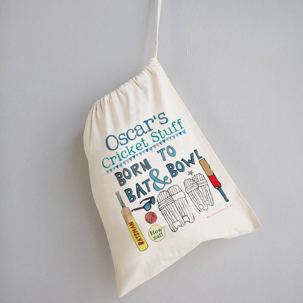 Personalised Cricket Kit Bag - Etsy