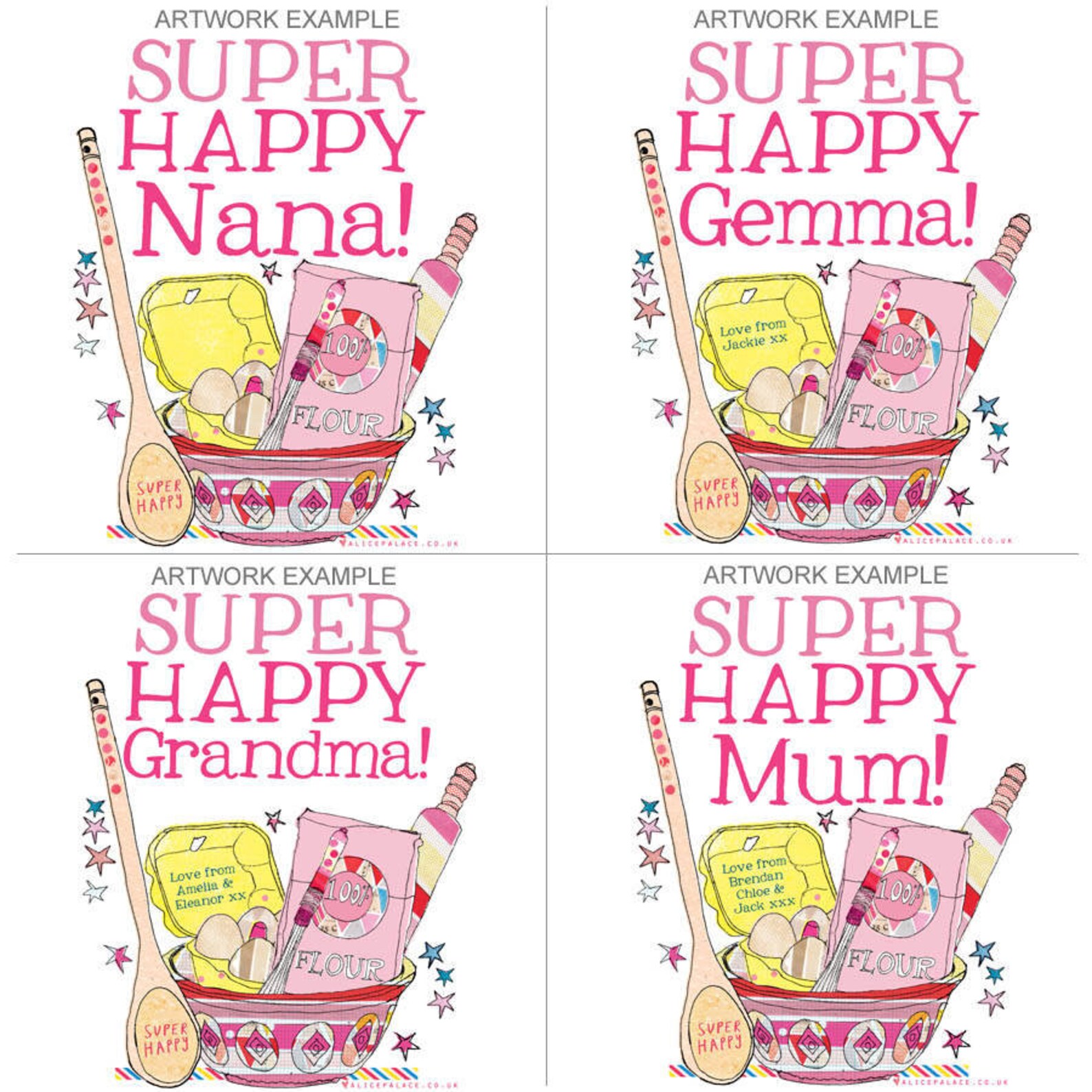 Personalised Super Happy Nanny Apron - Etsy