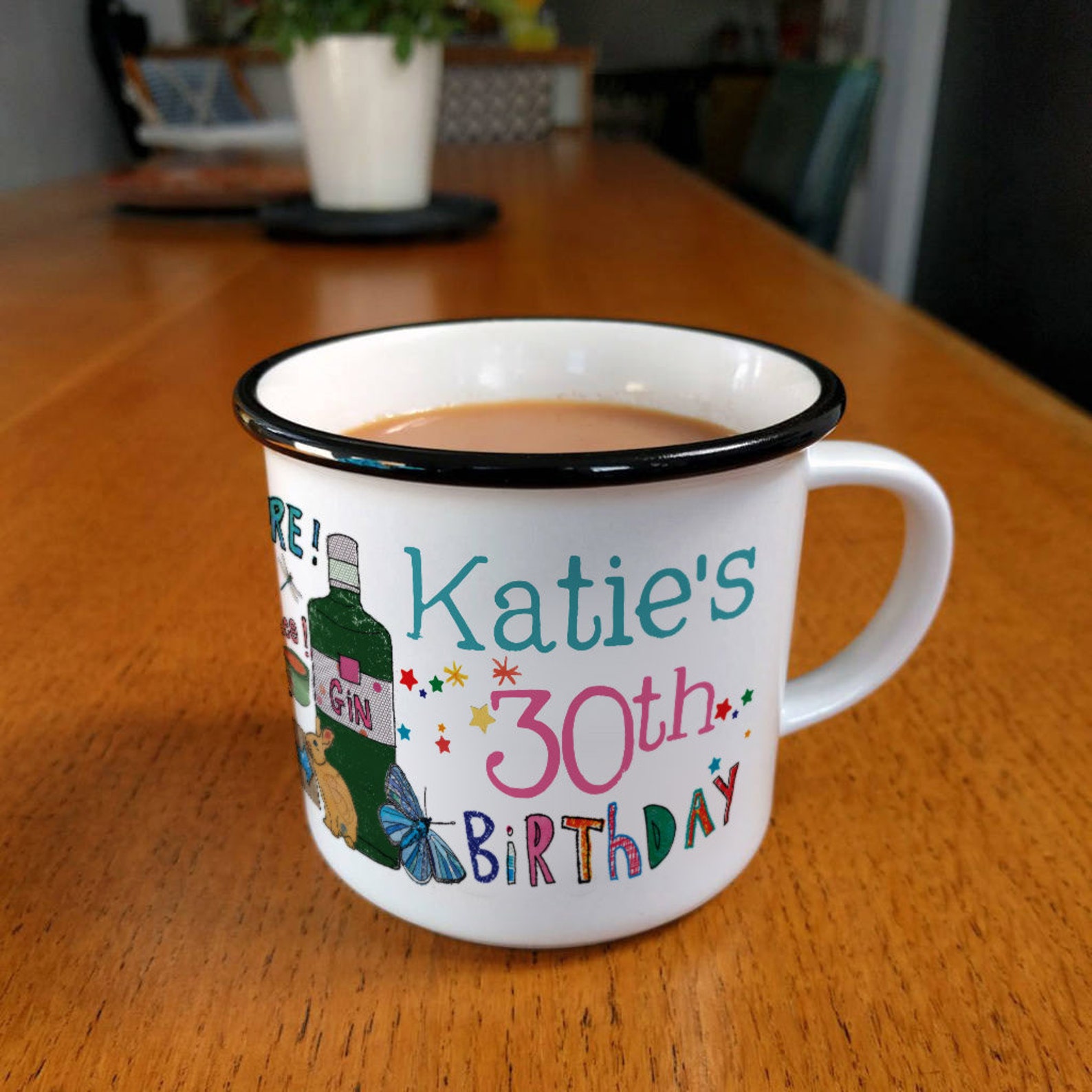 Birthday Mug Personalised Mug Milestone birthday mug | Etsy