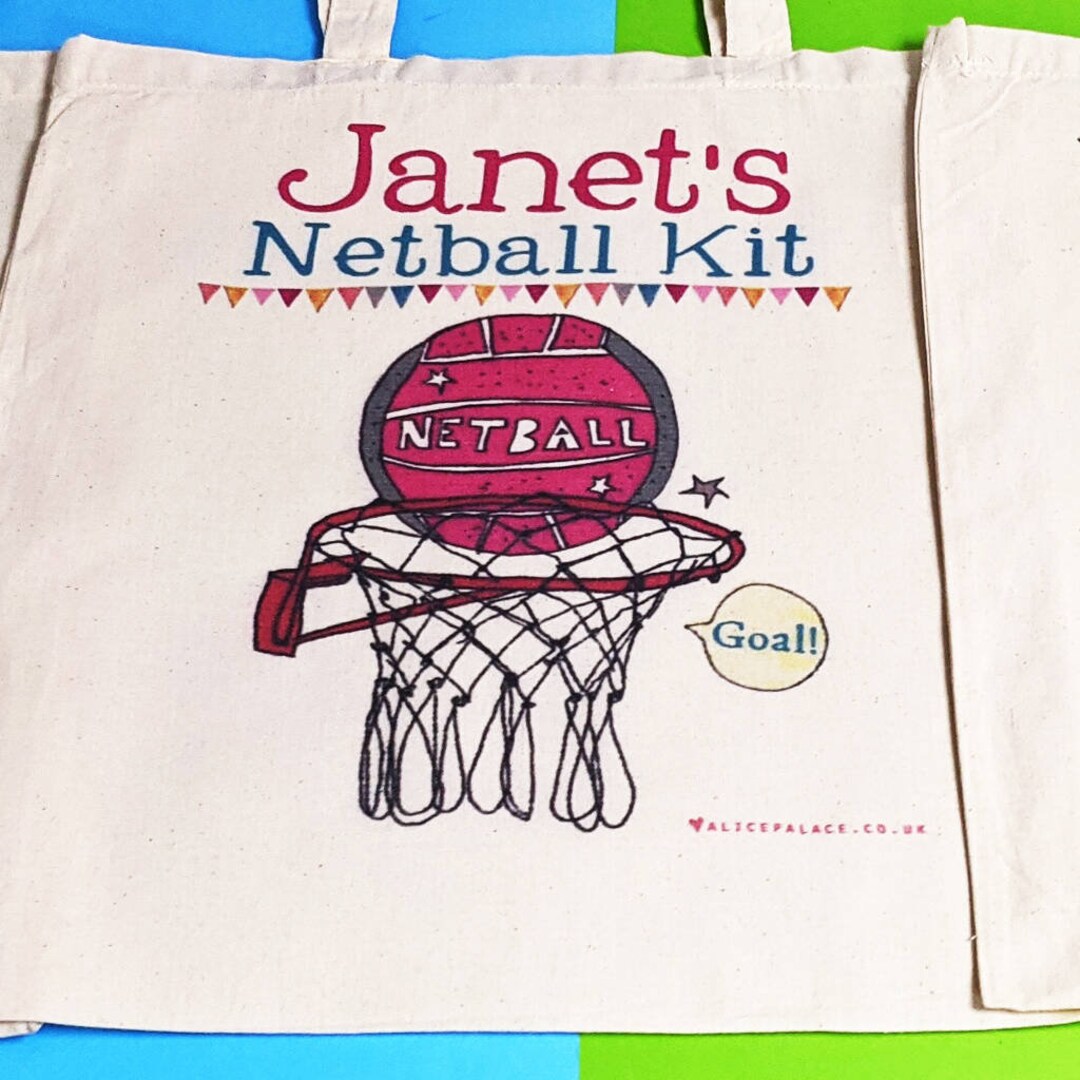 Personalised Netball Kit Bag - Etsy