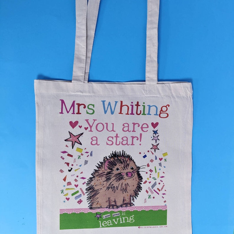 Personalised Leaving Bag, Goodbye, We'll Miss You - Etsy