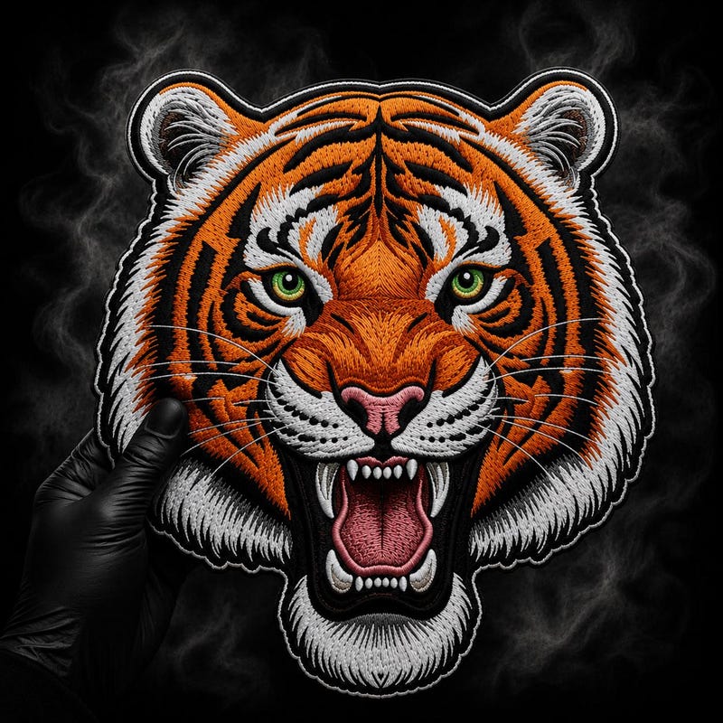 Tiger Patch Sew on Large - Etsy