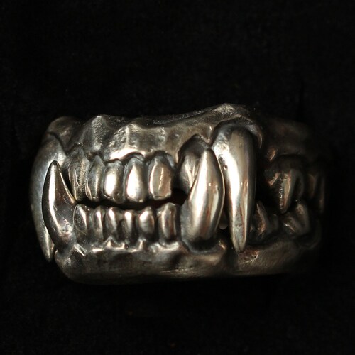 Predator Ring Gothic Ring Alien Ring Silver Devil Ring | Etsy