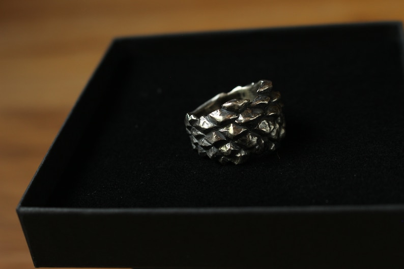 Pine Cone Ring, Sterling Silver - Etsy