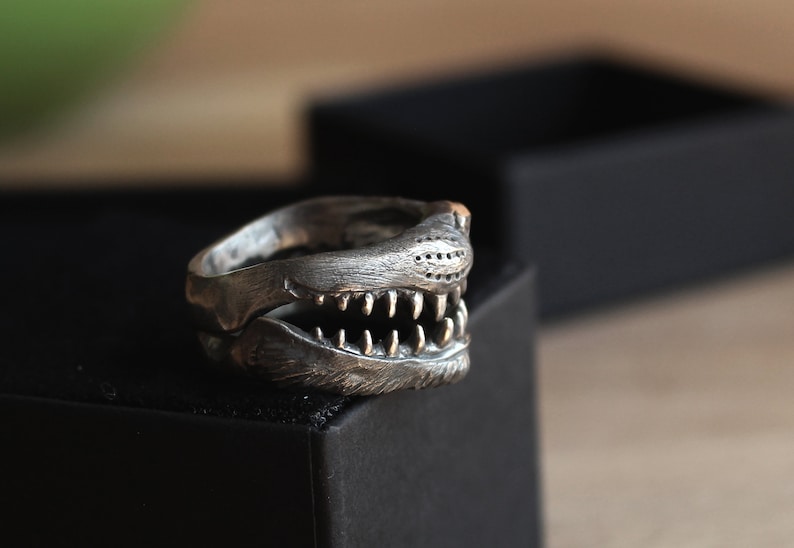 Cheshire Cat Smile, Two Part Ring, Sterling Silver - Etsy