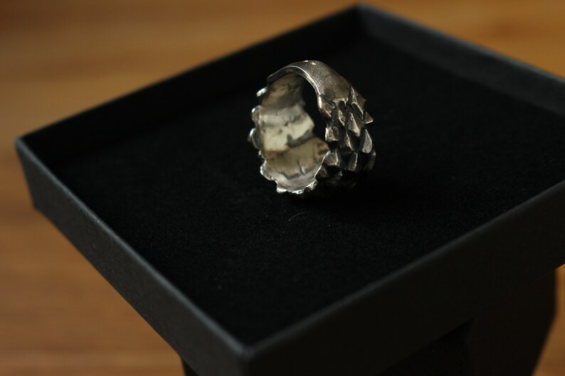 Pine Cone Ring, Sterling Silver - Etsy