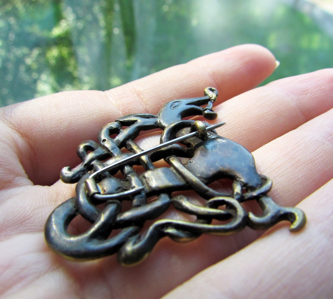 Urnes Serpent Brooch - Etsy