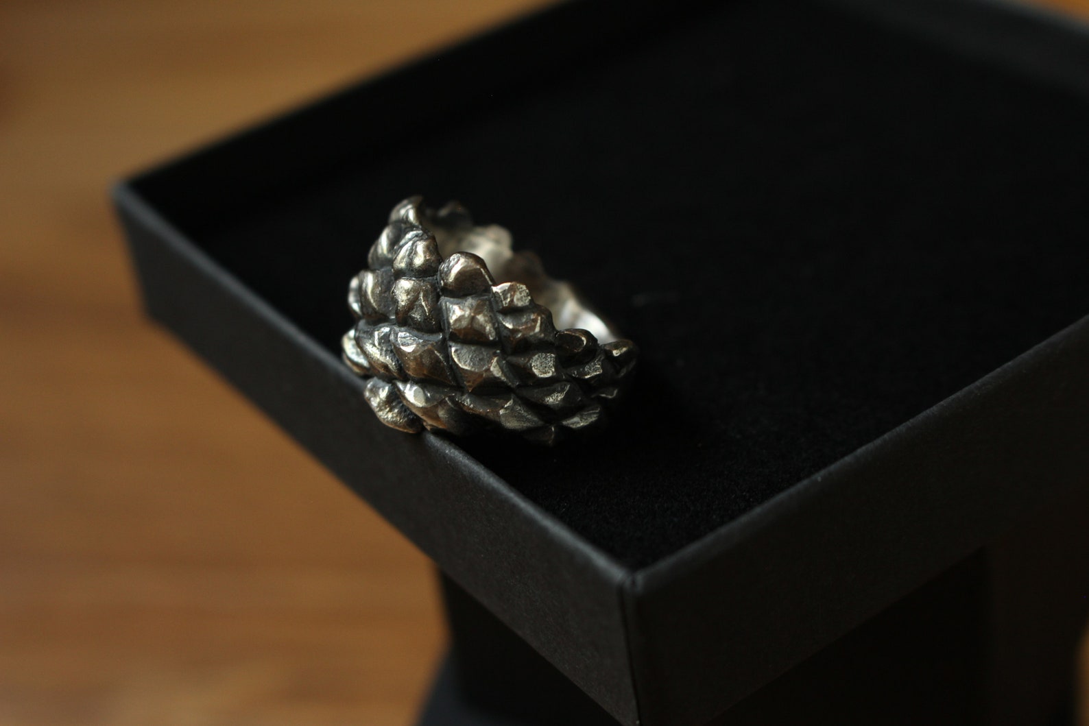 Pine Cone Ring, Sterling Silver - Etsy