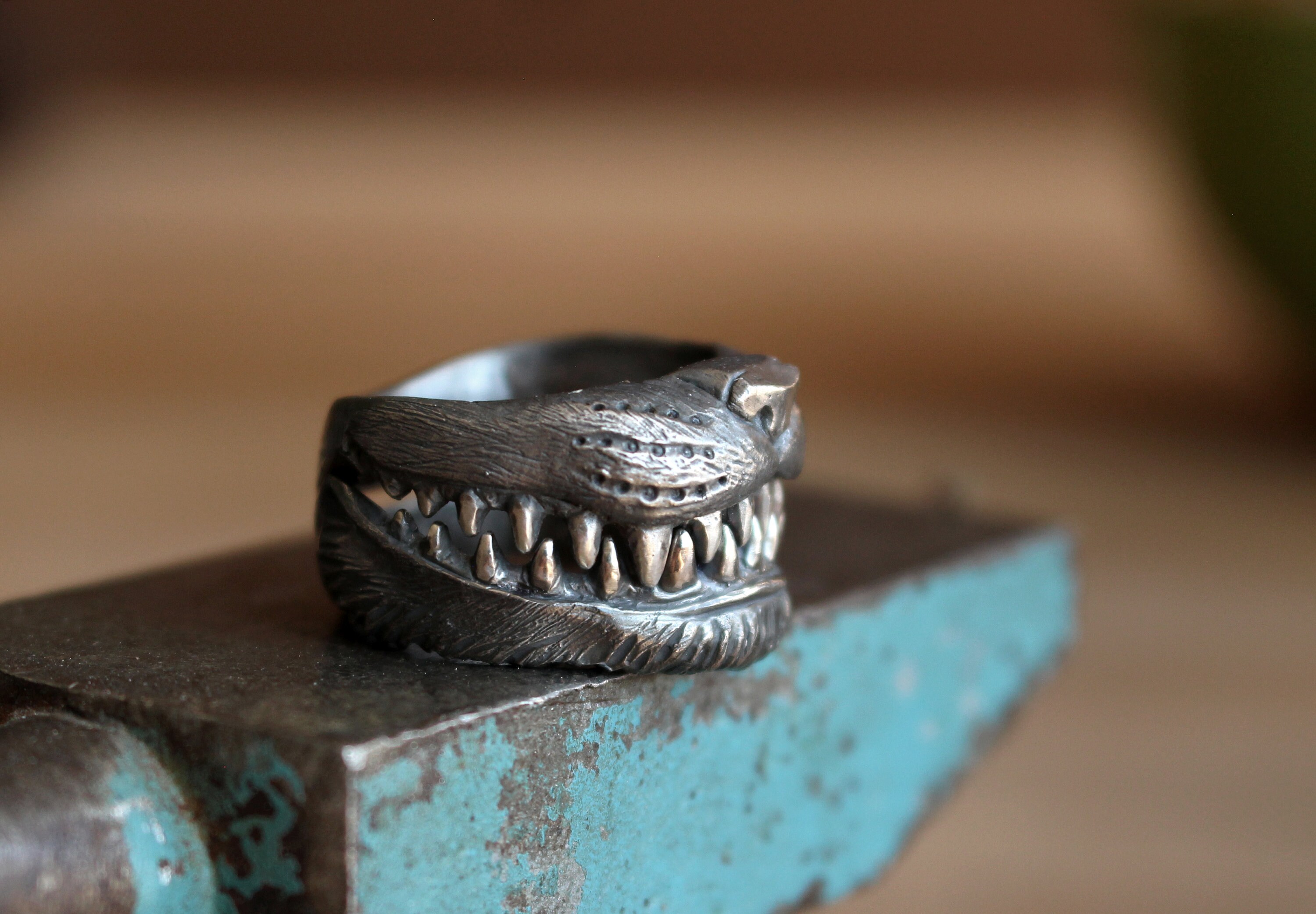 Cheshire Cat Smile, Two Part Ring, Sterling Silver - Etsy