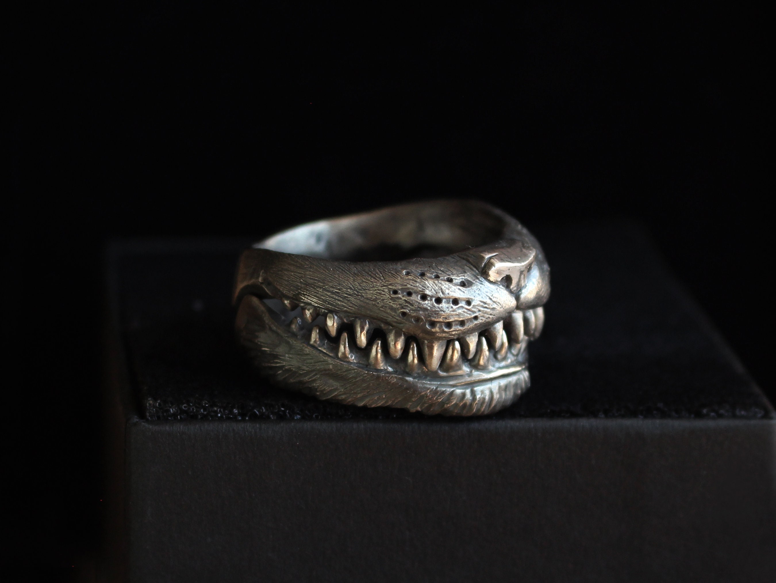 Cheshire Cat Smile, Two Part Ring, Sterling Silver - Etsy