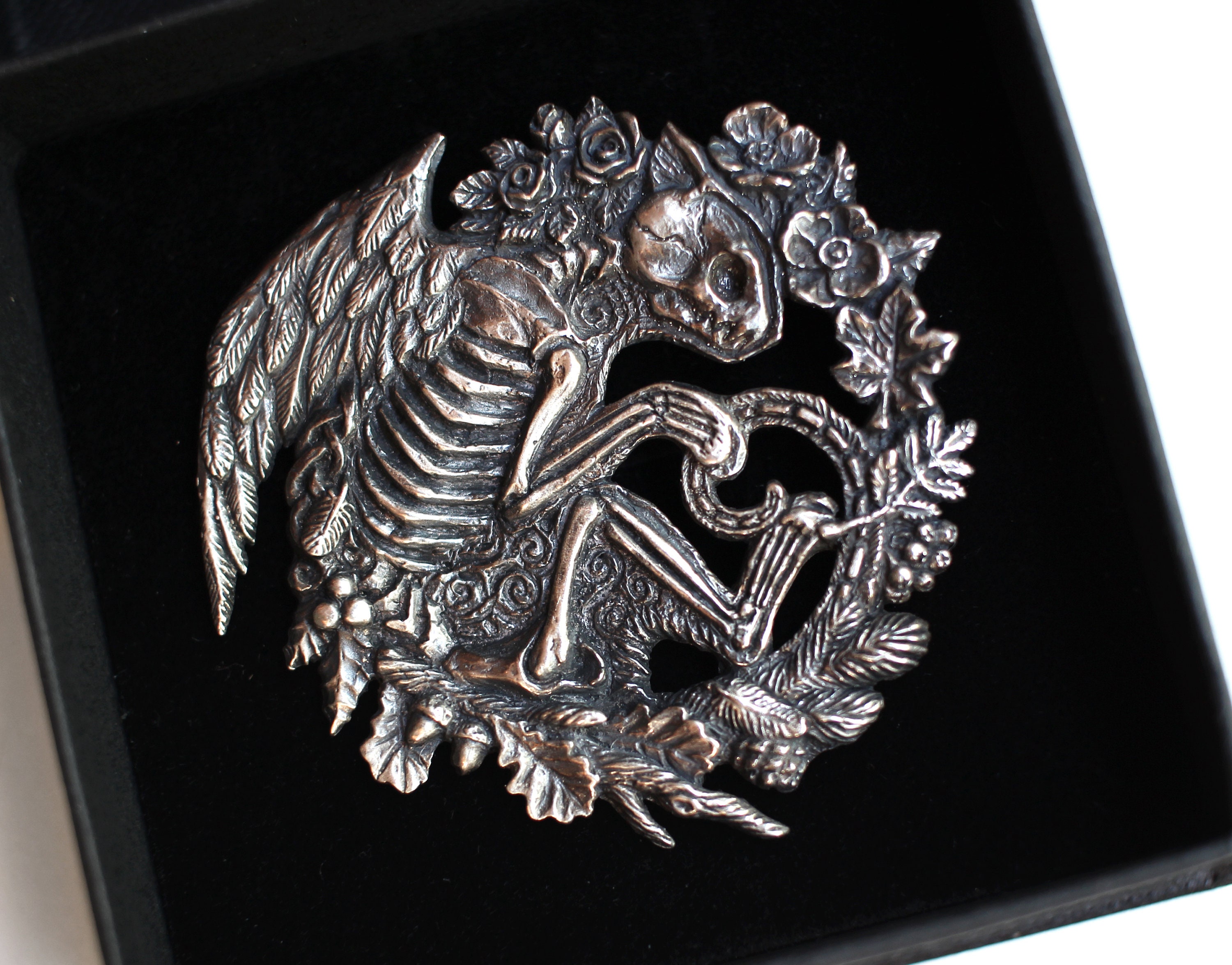 Dead Cat Angel, Sterling Brooch - Etsy