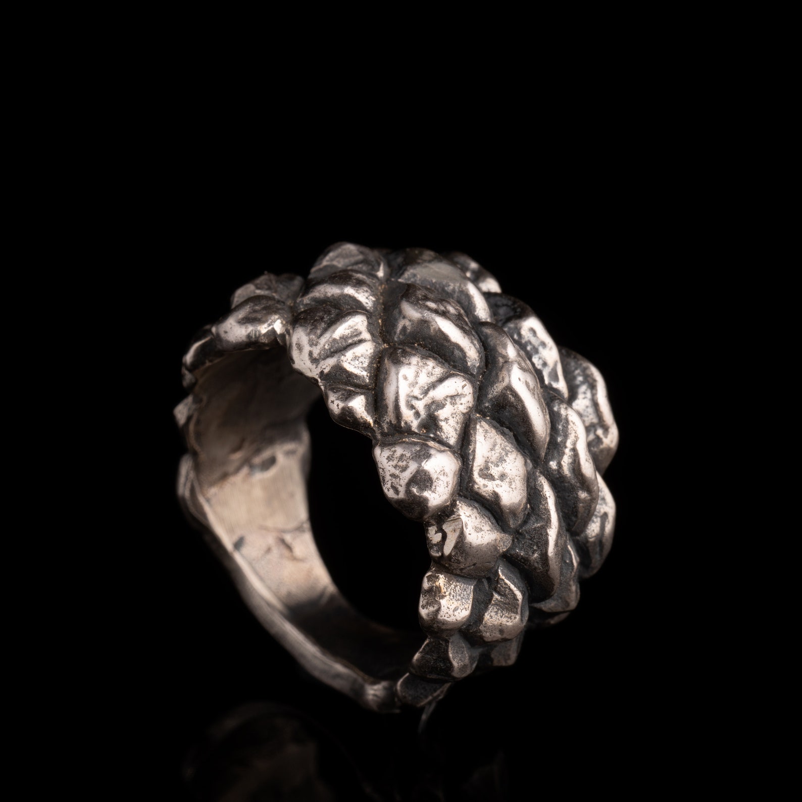 Pine Cone Ring, Sterling Silver - Etsy