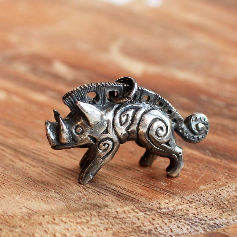 Boar Animal Necklace - Etsy