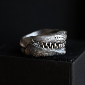 Cheshire Cat Smile, Two Part Ring, Sterling Silver - Etsy