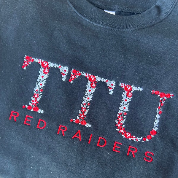 Texas Tech Embroidery - Etsy