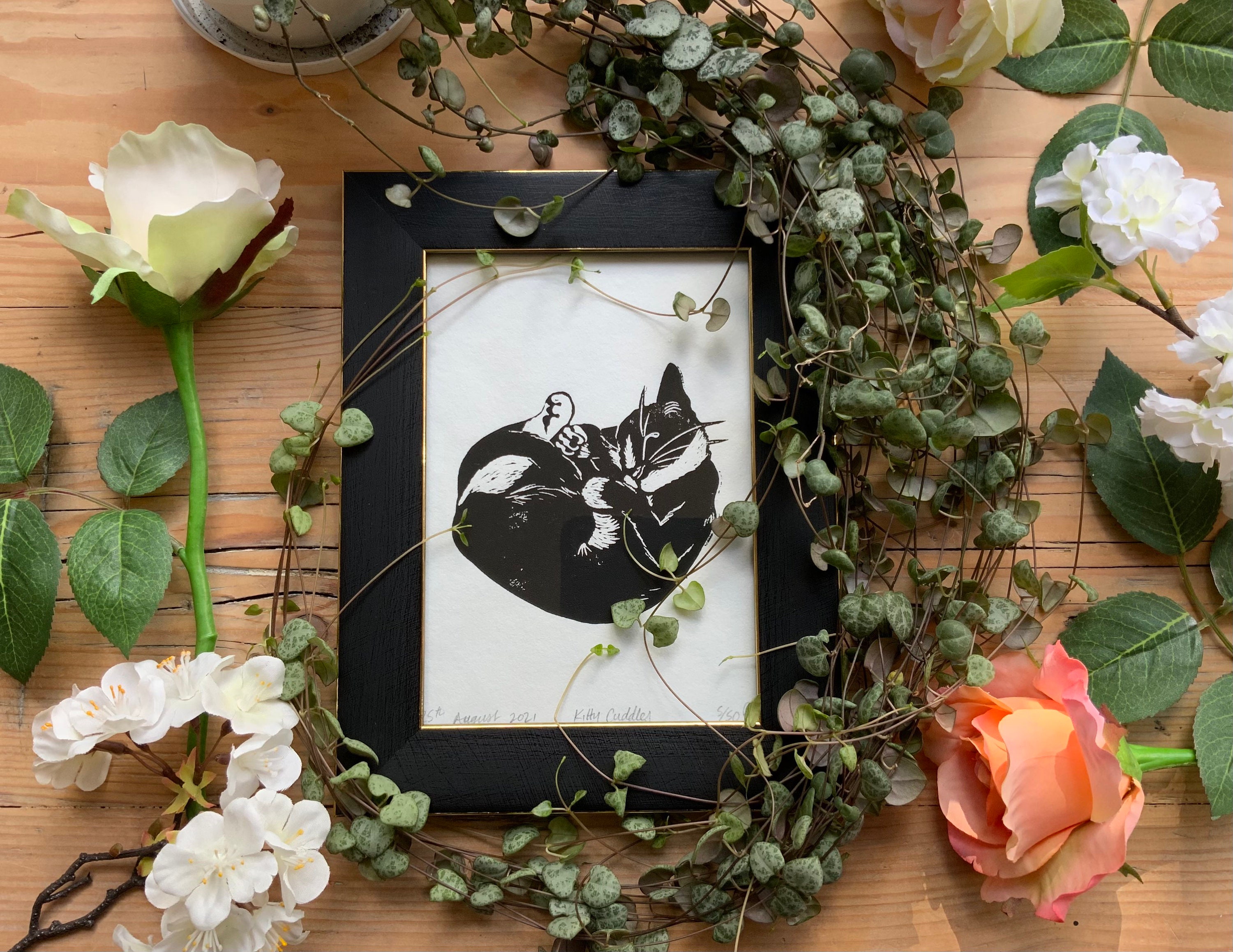 Turtle and Sea Slug Ocean Lino Relief Print - Etsy