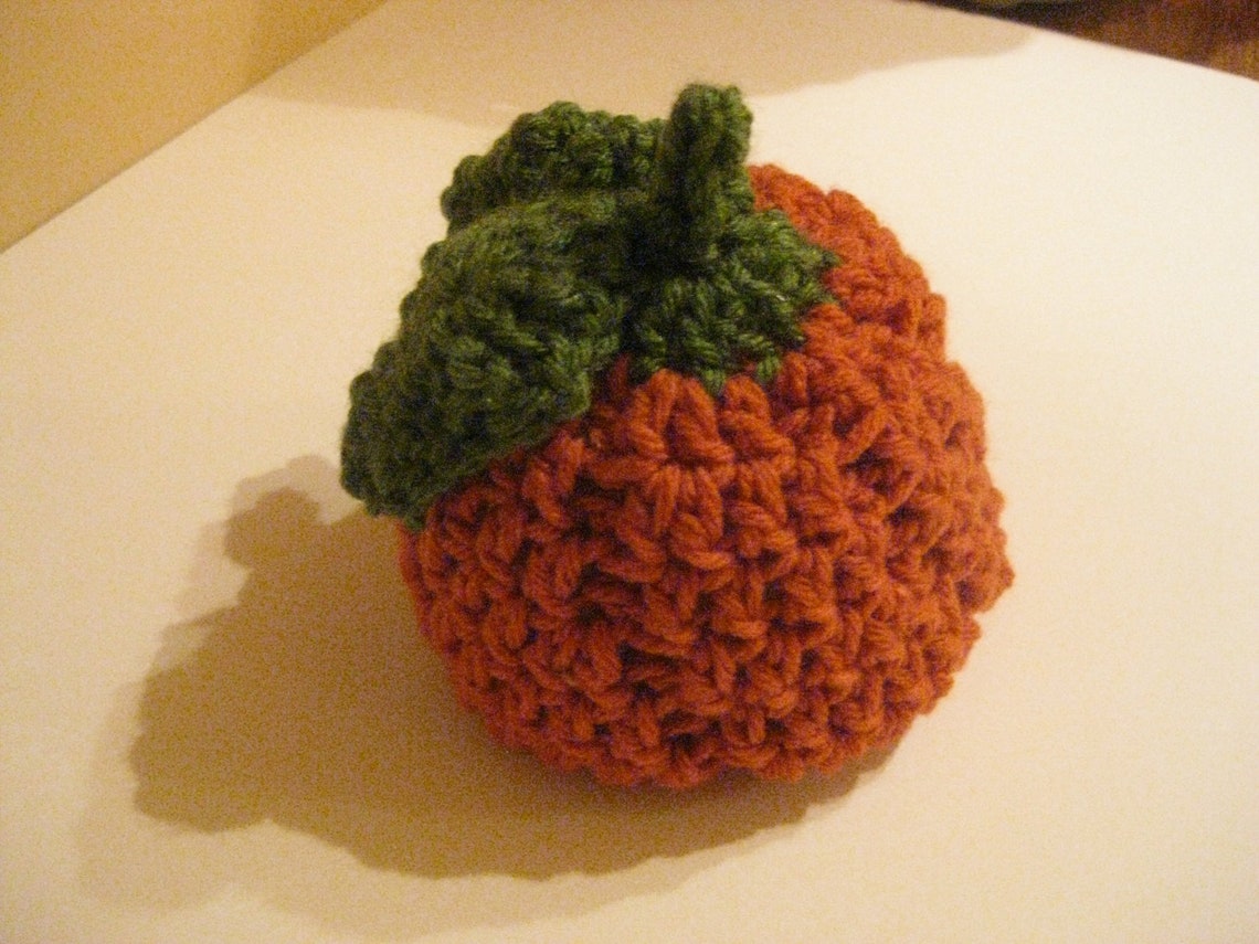 Crochet Baby Hat Fall Pumpkin Thanksgiving Photo Prop Infant Newborn ...