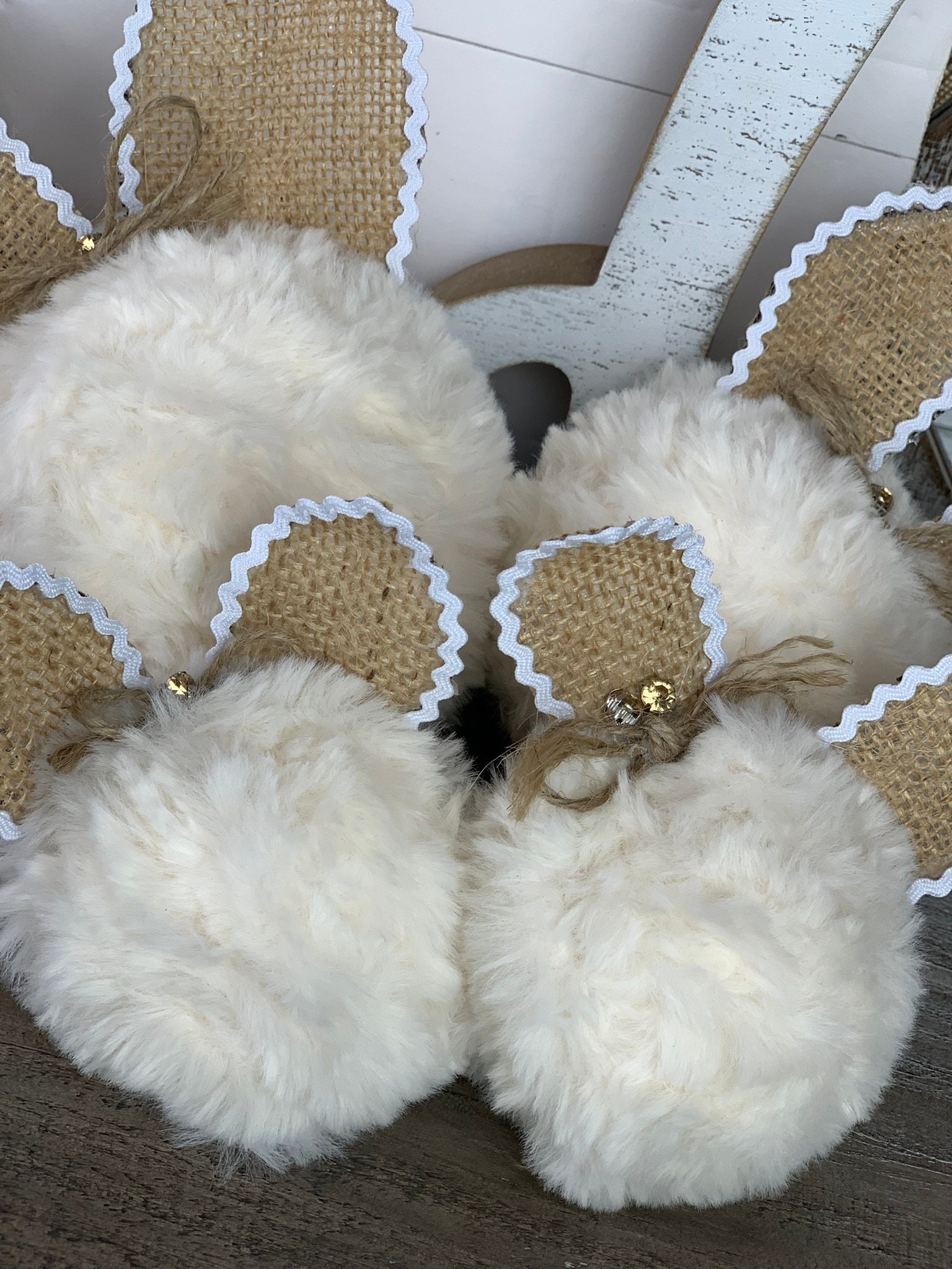 Fluffy Easter Bunny |bunny Spring Decorations | Easter Bunny Table ...